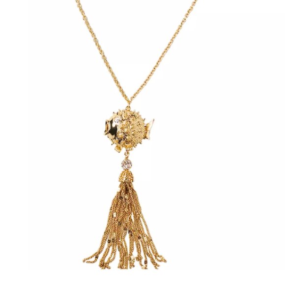 Lilly Pulitzer | Jewelry | Lilly Pulitzer On Point Necklace Gold Tone ...